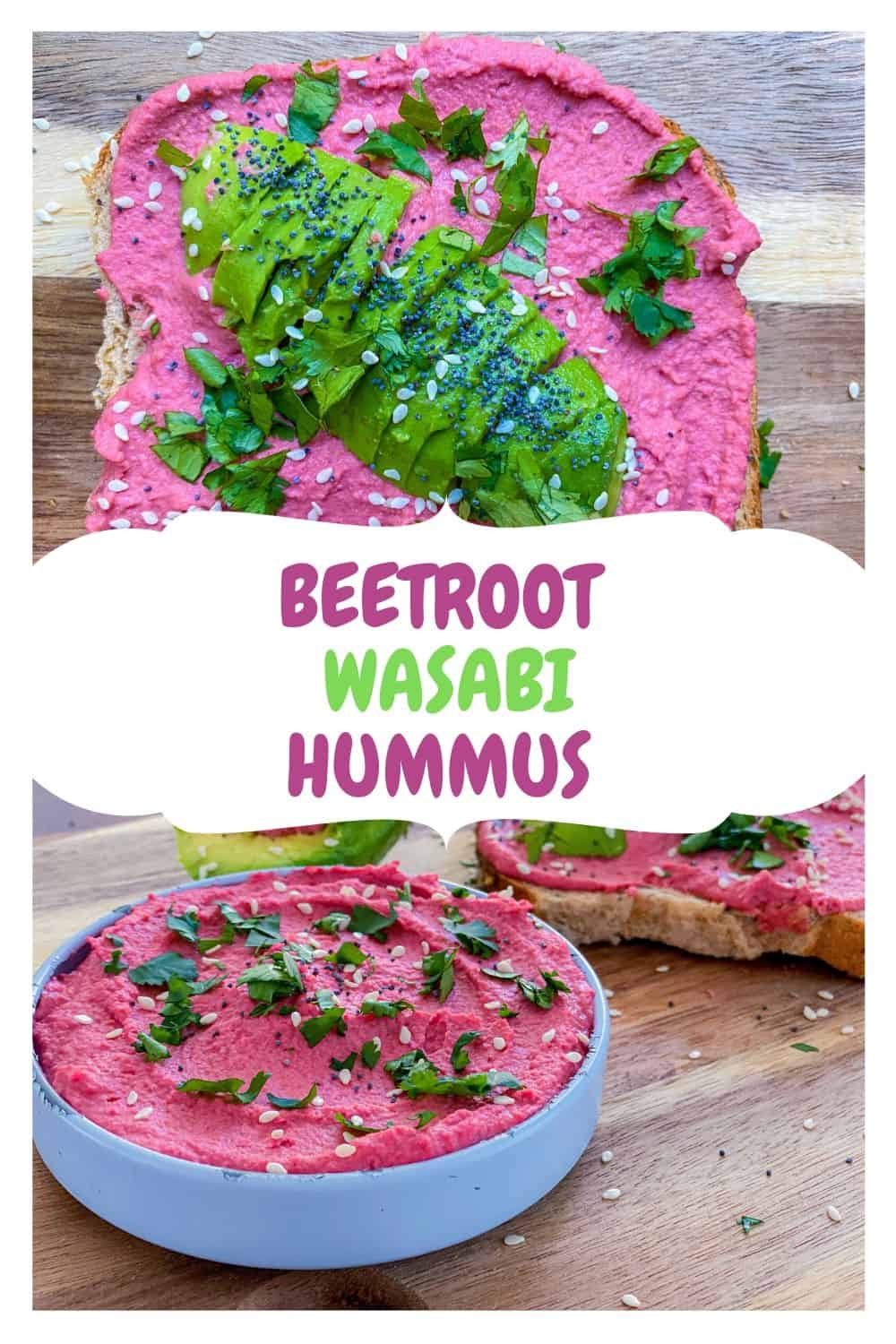 Delicious Beetroot & Wasabi Hummus Recipe | Beetroot Mustard Hummus