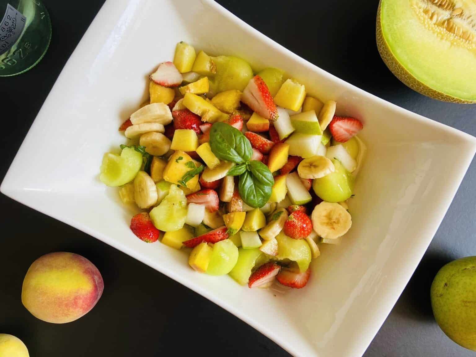 Delicious Drunken Fruit Salad - Fruit Salad with Alcohol | Yum Vegan Blog