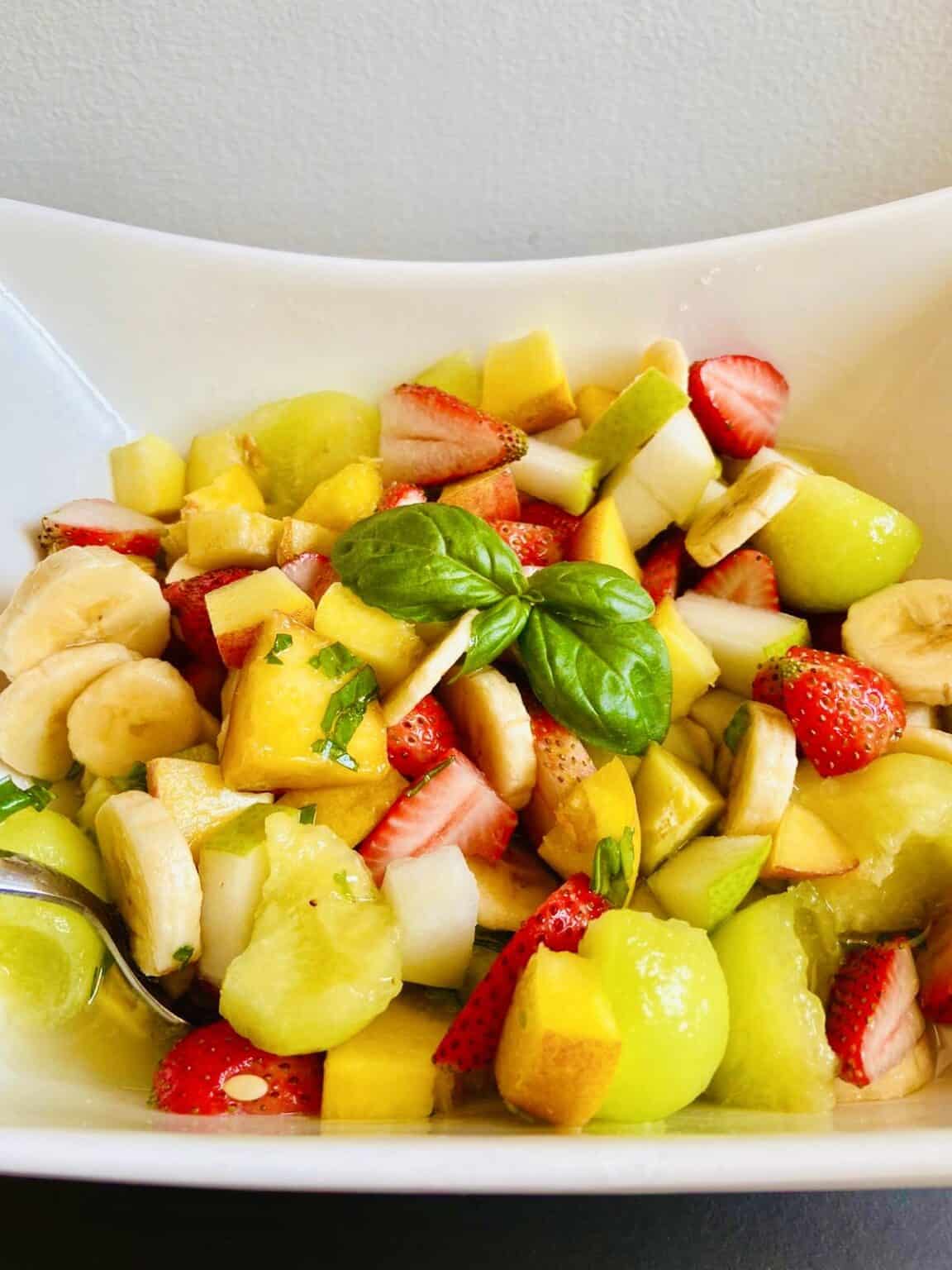 Delicious Drunken Fruit Salad - Fruit Salad with Alcohol | Yum Vegan Blog