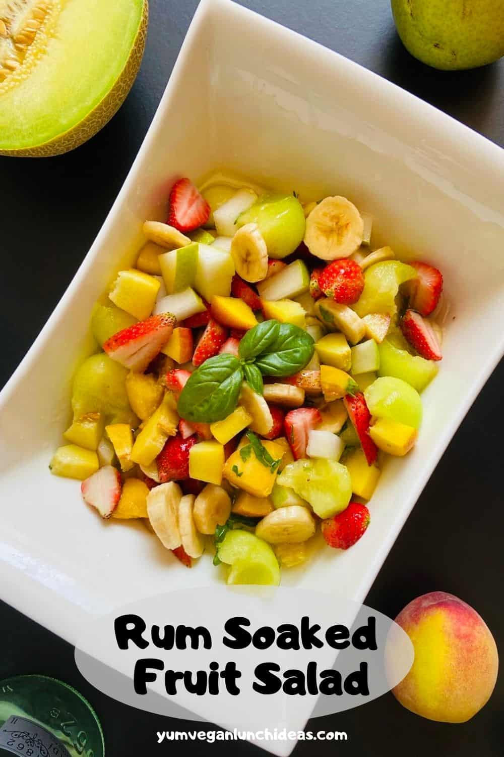 Delicious Drunken Fruit Salad - Fruit Salad with Alcohol | Yum Vegan Blog