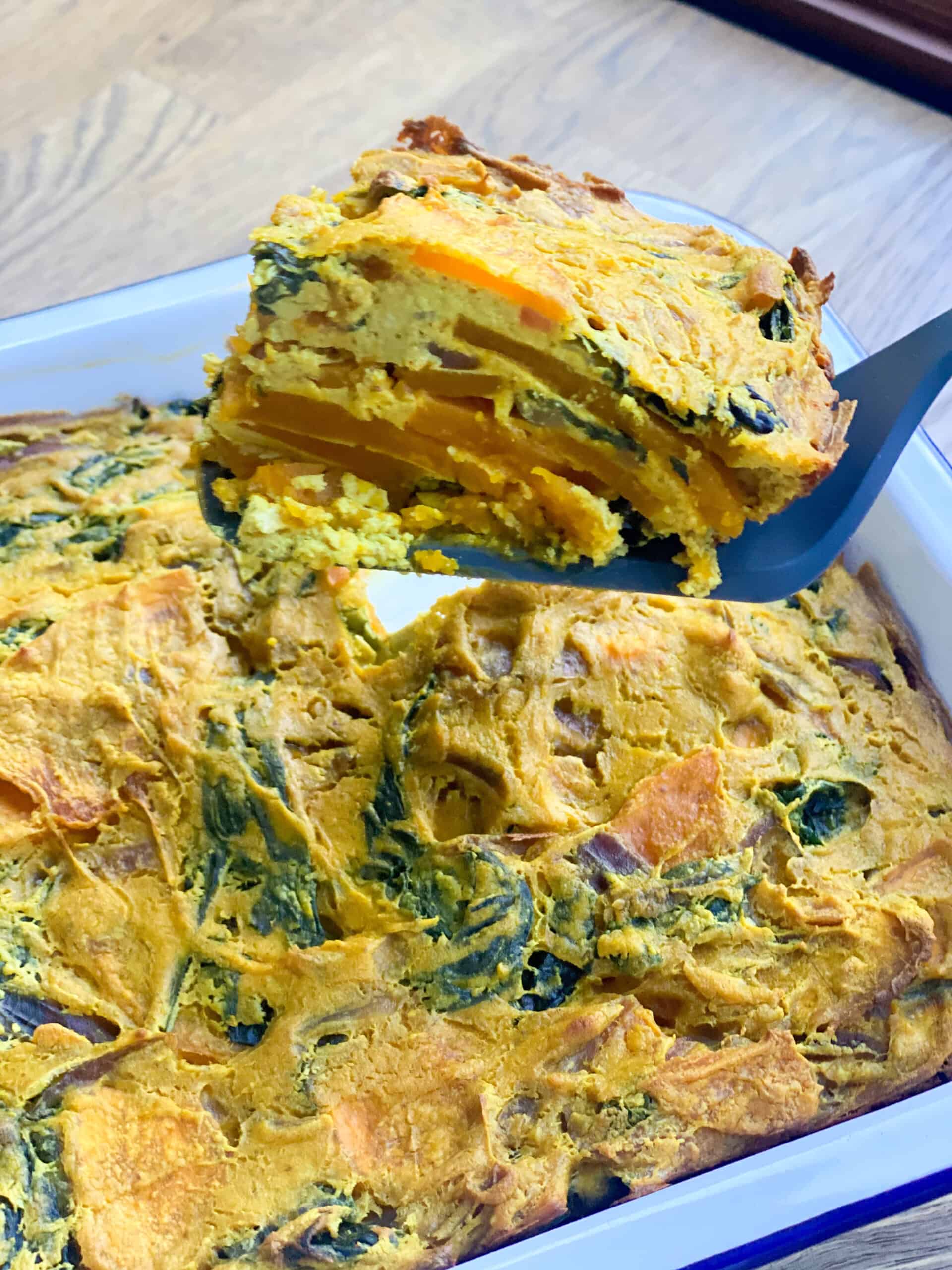 Delicious Pumpkin Frittata Recipe -Pumpkin & Spinach Frittata