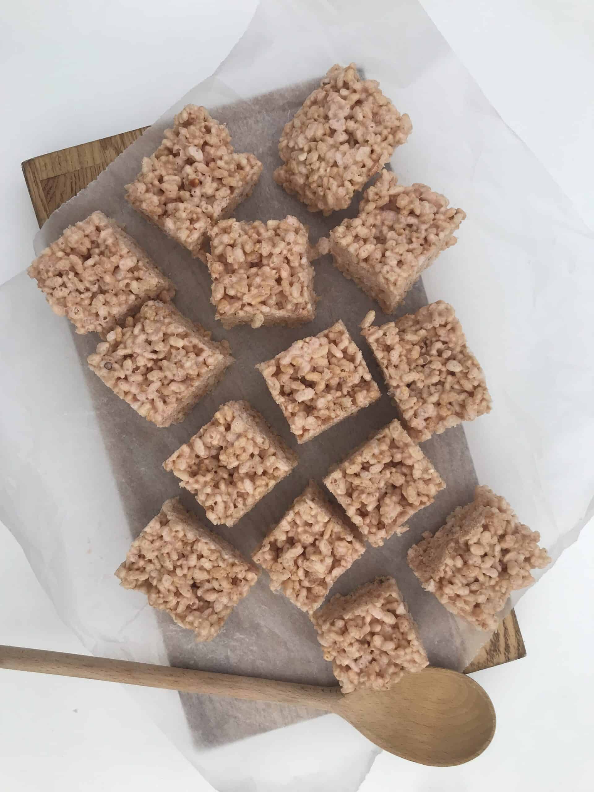 Rice Bubble Slice | Rice Bubble Marshmallow Slice