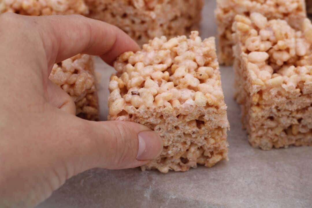 Rice Bubble Slice | Rice Bubble Marshmallow Slice