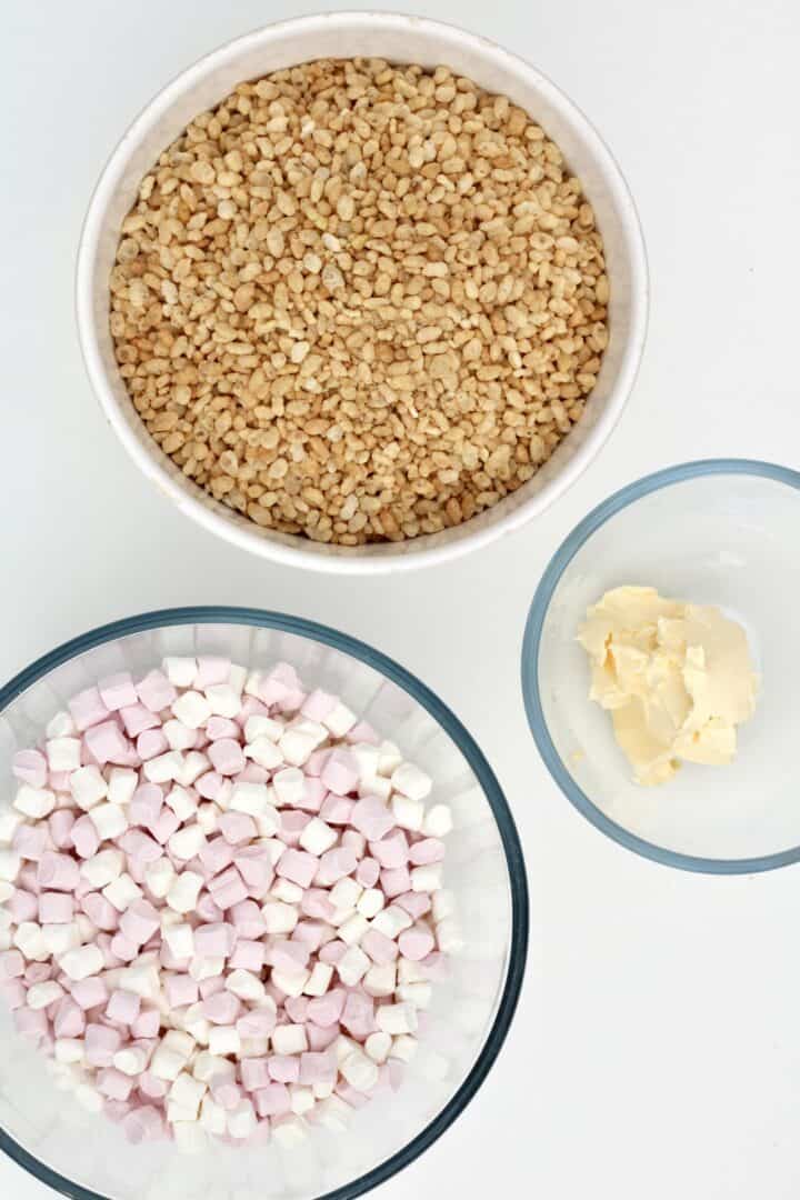 Rice Bubble Slice | Rice Bubble Marshmallow Slice